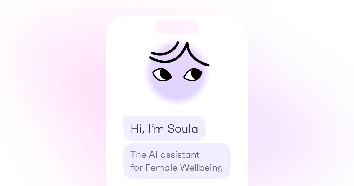 Mental Health AI for Female Wellbeing. Chat bot and AI assistant Soula